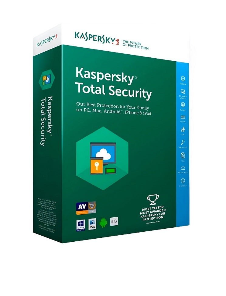 Kaspersky Total Security GLOBAL 1 Device 1 Year - ABMKEYS